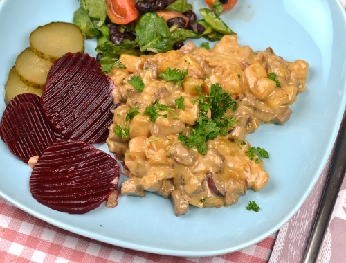 Gräddstuvad pyttipanna